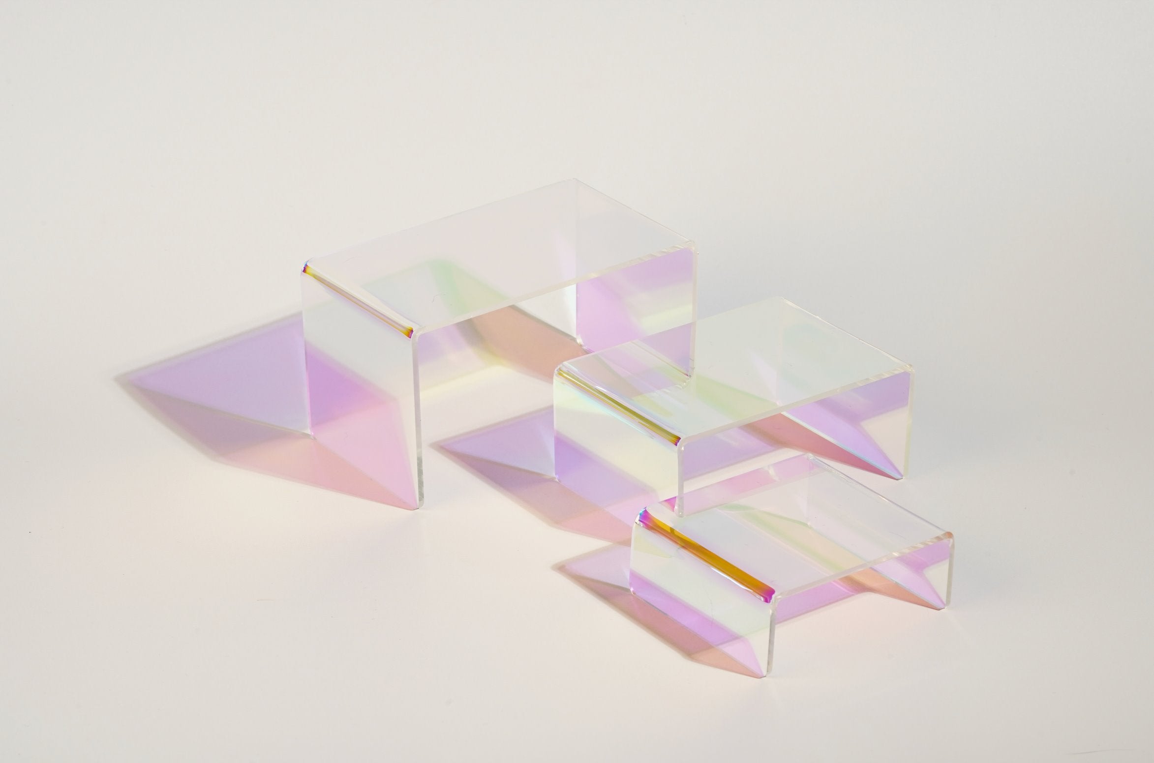 Acrylic Iridescent Riser Display Stand Set – Prop Club